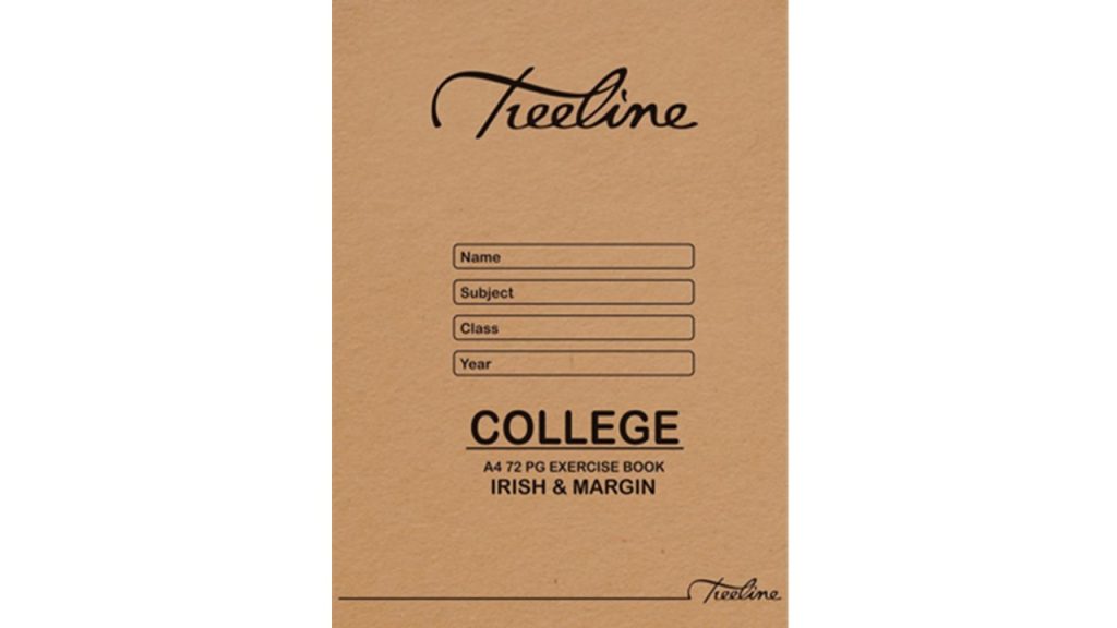 23* A4 72 Page College Book Irish & Margin – Strive Stationers