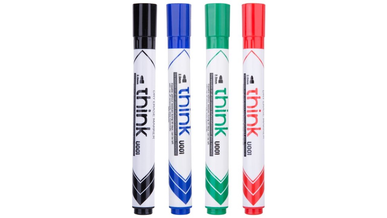 Deli Whiteboard Marker Bullet Tip 2.0mm Assorted Colours – Strive ...