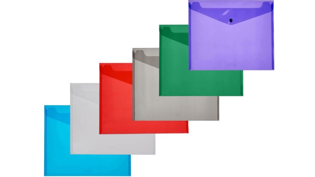 Meeco A3 Carry Folders 160 Micron Assorted Colours – Strive Stationers