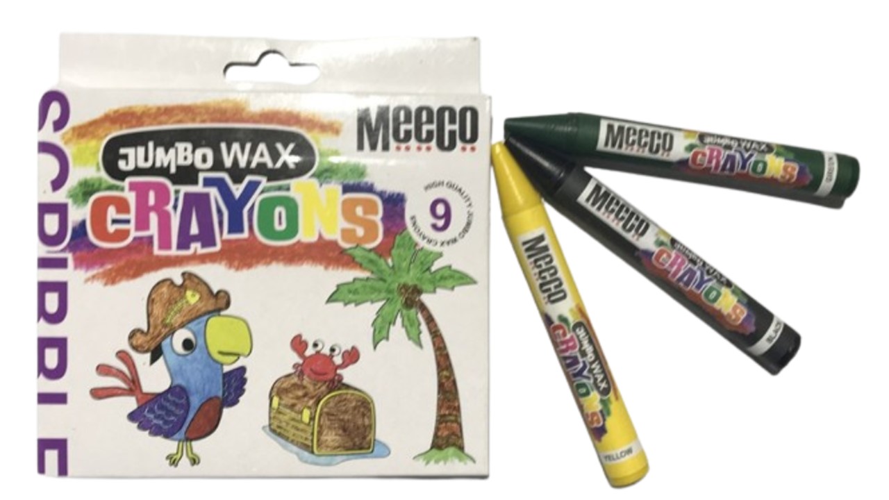 Meeco Wax Crayons Jumbo 9’s – Strive Stationers